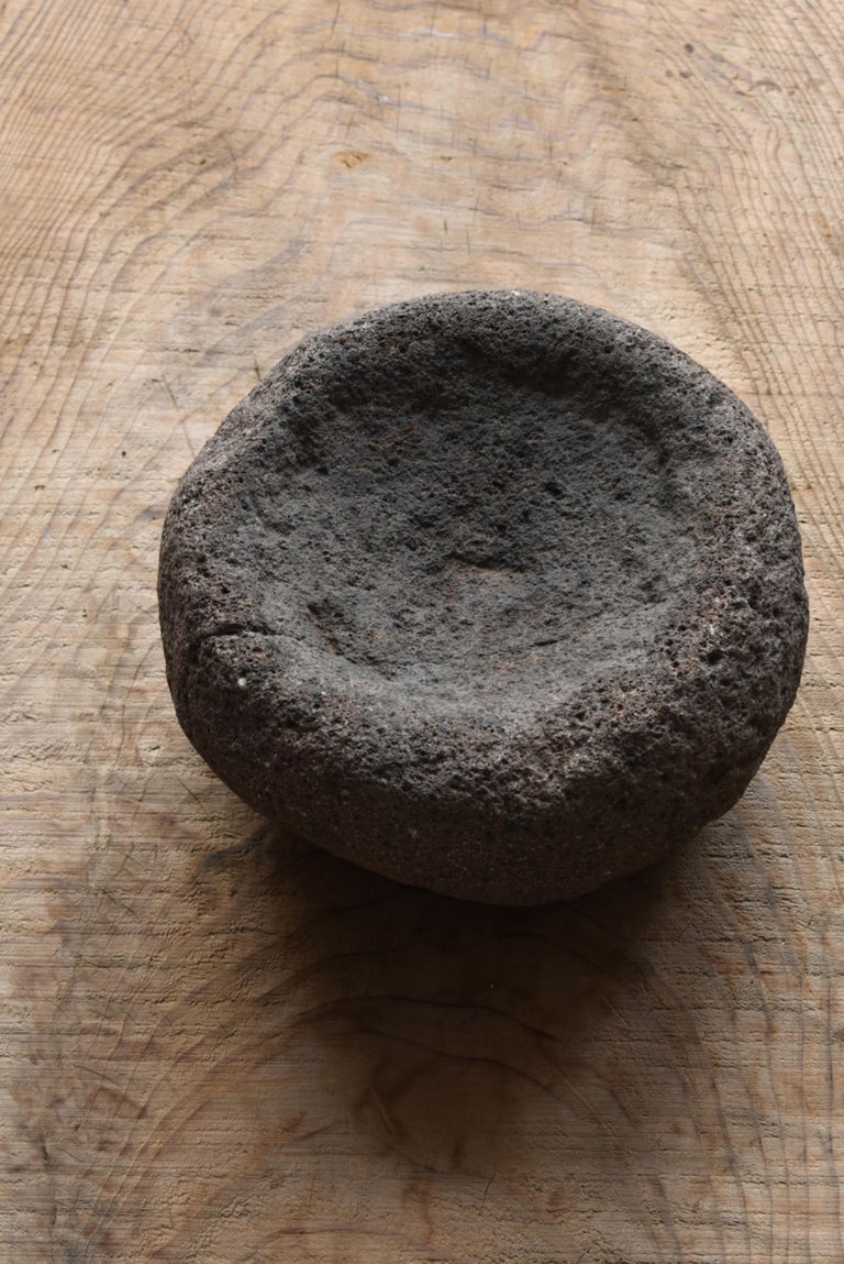 Japanese Antique Small Stone Bowl/Garden Accessories/Gutter Stone ...