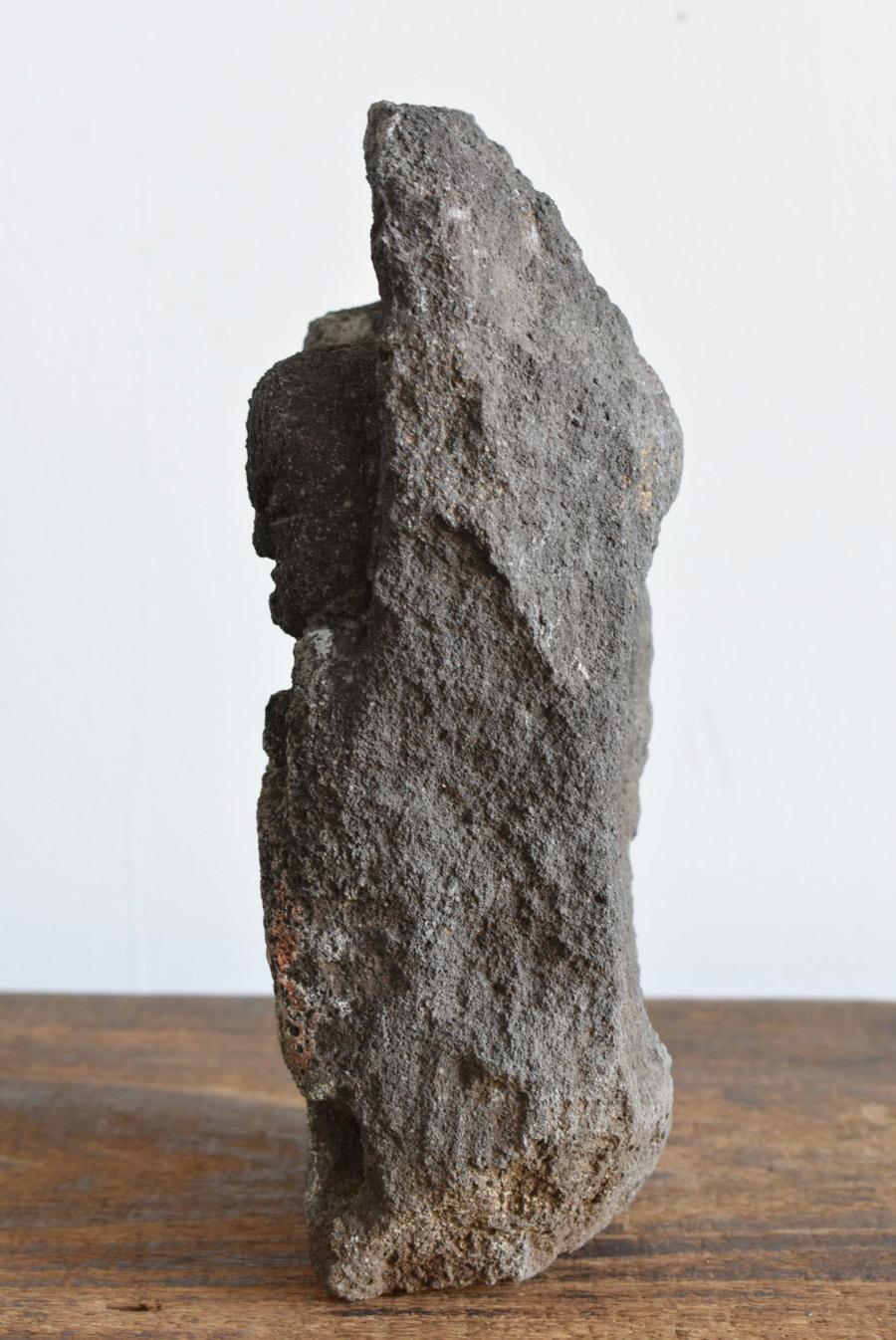 Japanese Antique Small Stone Buddha/1600-1800/Edo/Garden Figurine/God ...