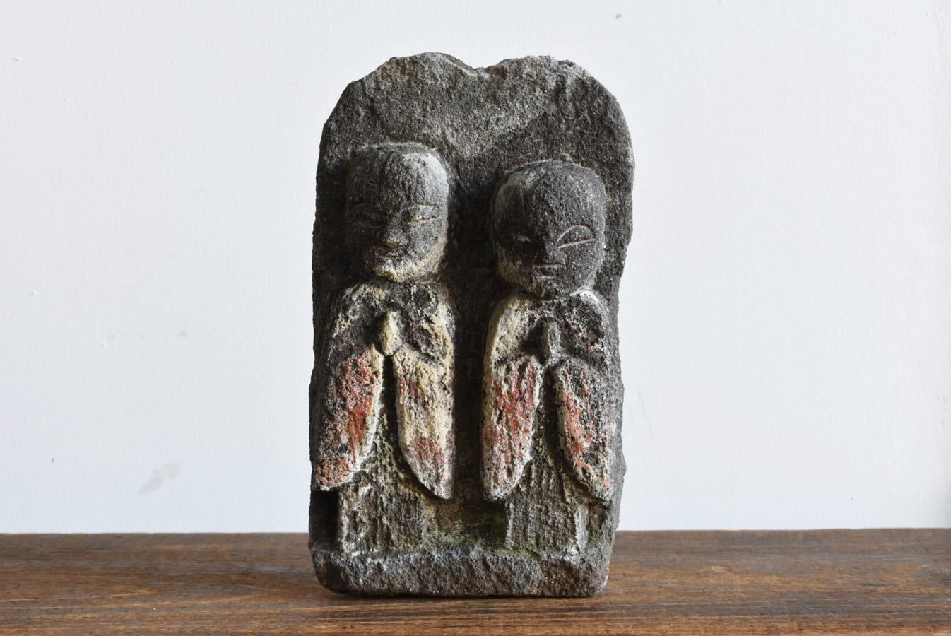 Japanese Antique Small Stone Buddha/1600-1800/Edo/Garden Figurine/God ...