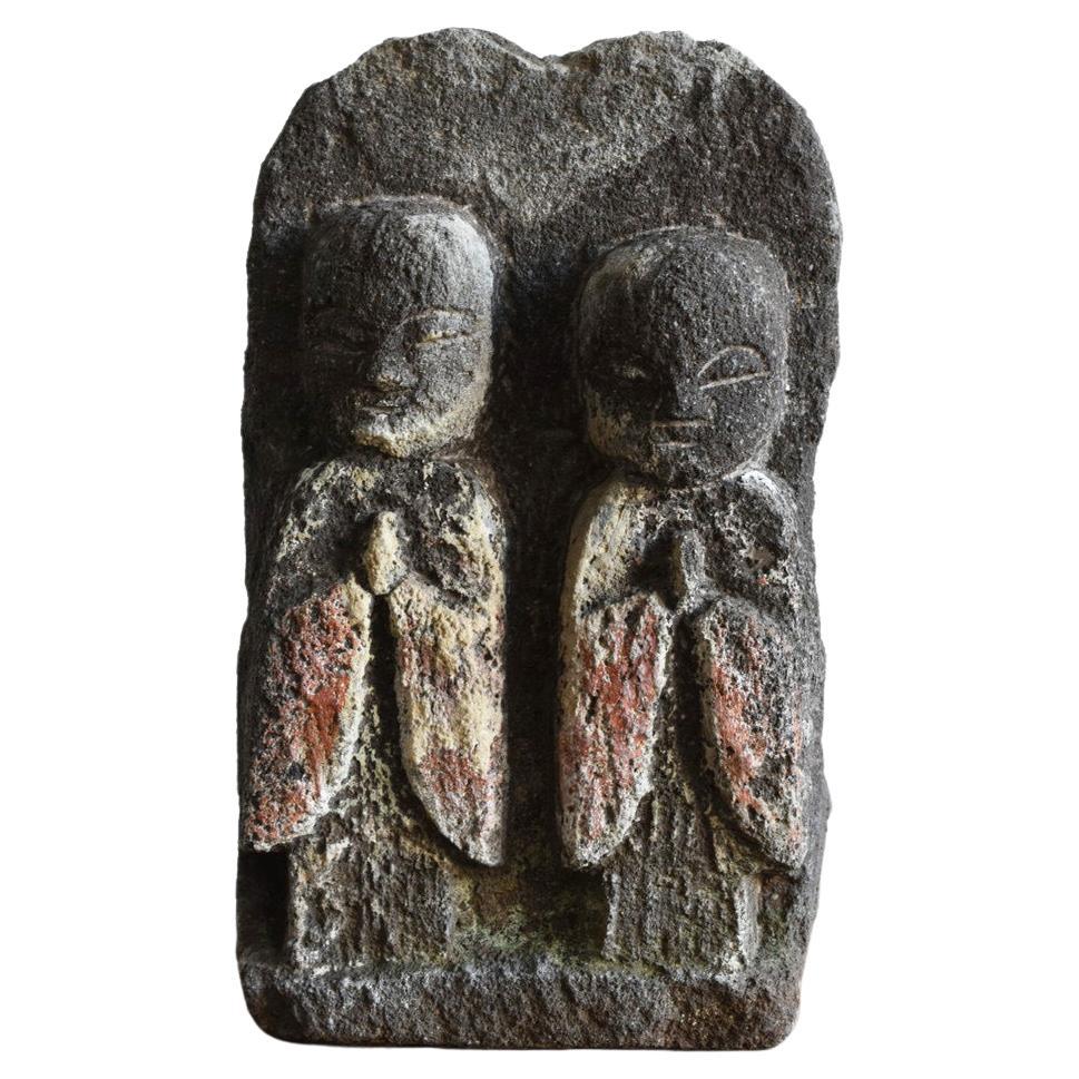 Giant Burly Japanese Antique Stone Frog Found In Vermont Tree, 17" Long ...