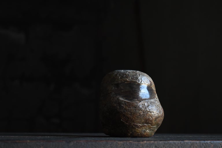Japanese Antique Stone Carving Daruma 1860s-1900s / Wabi Sabi Sculpture ...