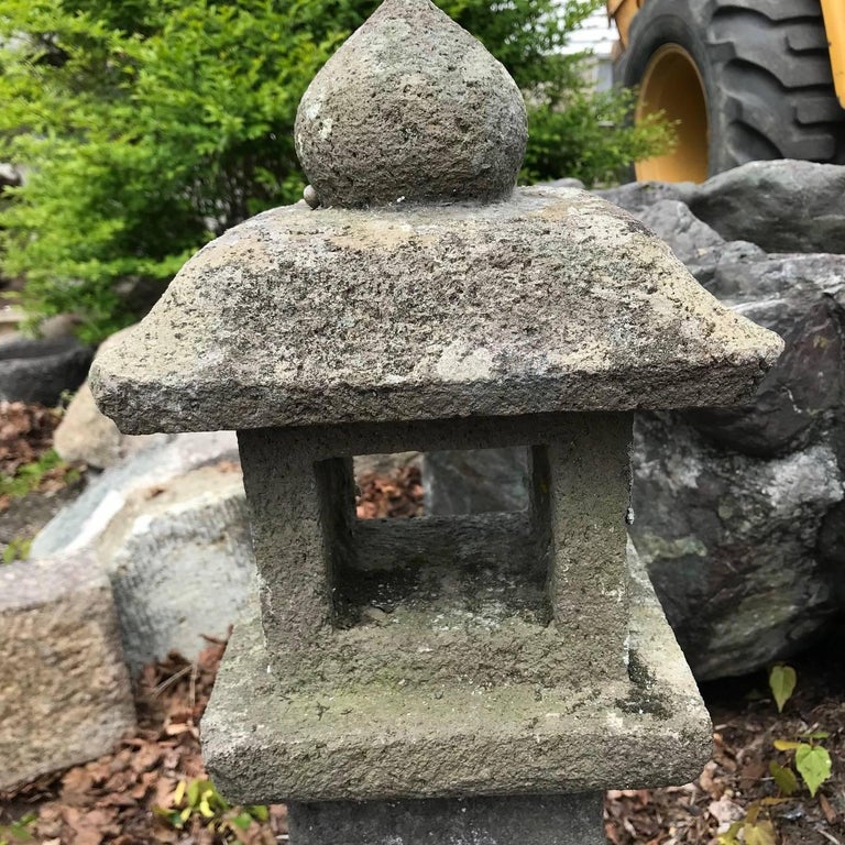 Japanese Antique Stone "Pathway Lantern", 100 Years Old For Sale at 1stdibs