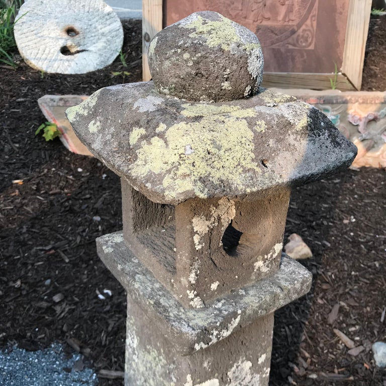 Japanese Antique Stone "Pathway Lantern", 19th Century at 1stDibs