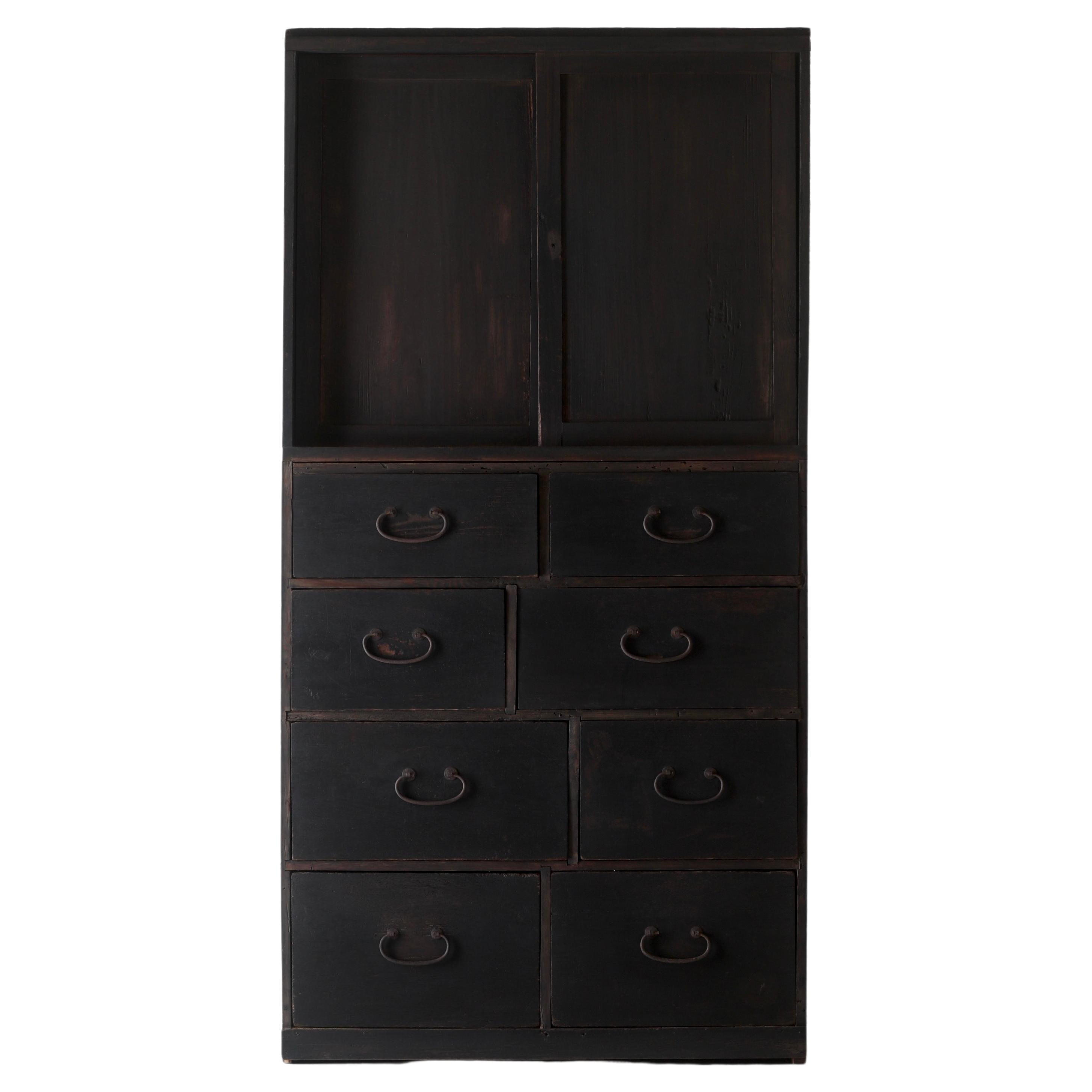 Japanese Antique Tansu Storage/Cabinet/Meiji period/WabiSabi For Sale ...