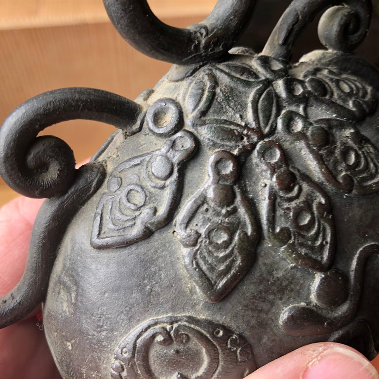 Japanese Antique "Tea Ceremony" Bronze Hand Bell 19th Century, Lovely ...