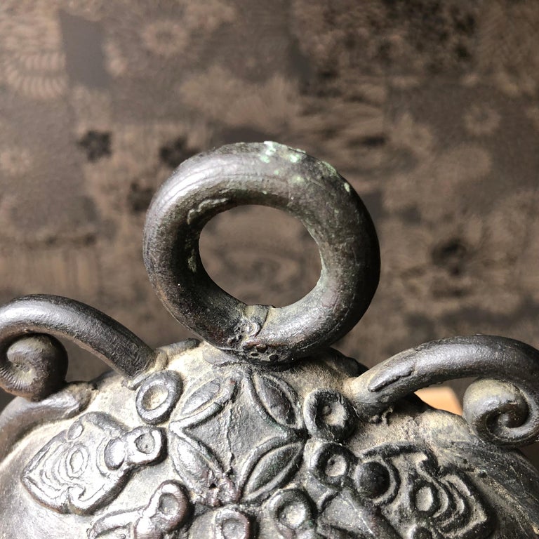 Japanese Antique "Tea Ceremony" Bronze Hand Bell 19th Century, Lovely ...