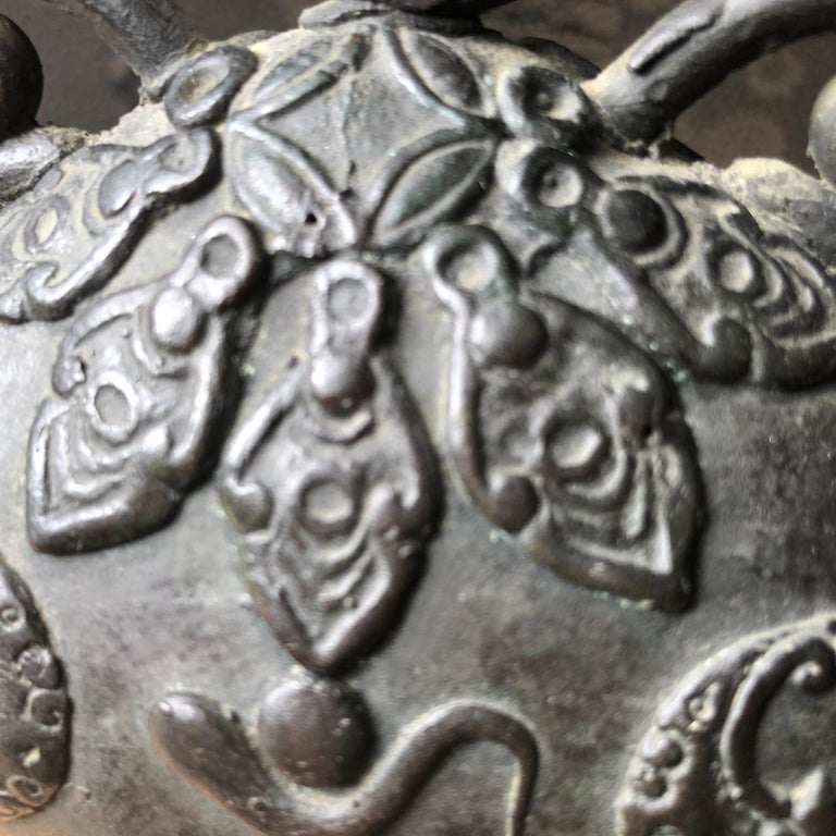 Japanese Antique "Tea Ceremony" Bronze Hand Bell 19th Century, Lovely ...