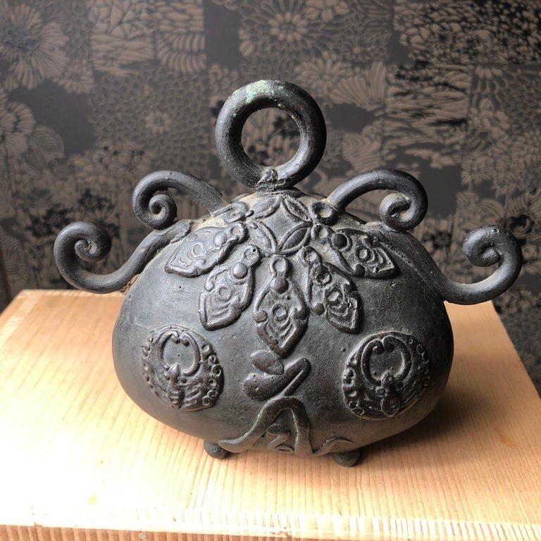 Japanese Antique "Tea Ceremony" Bronze Hand Bell 19th Century, Lovely ...