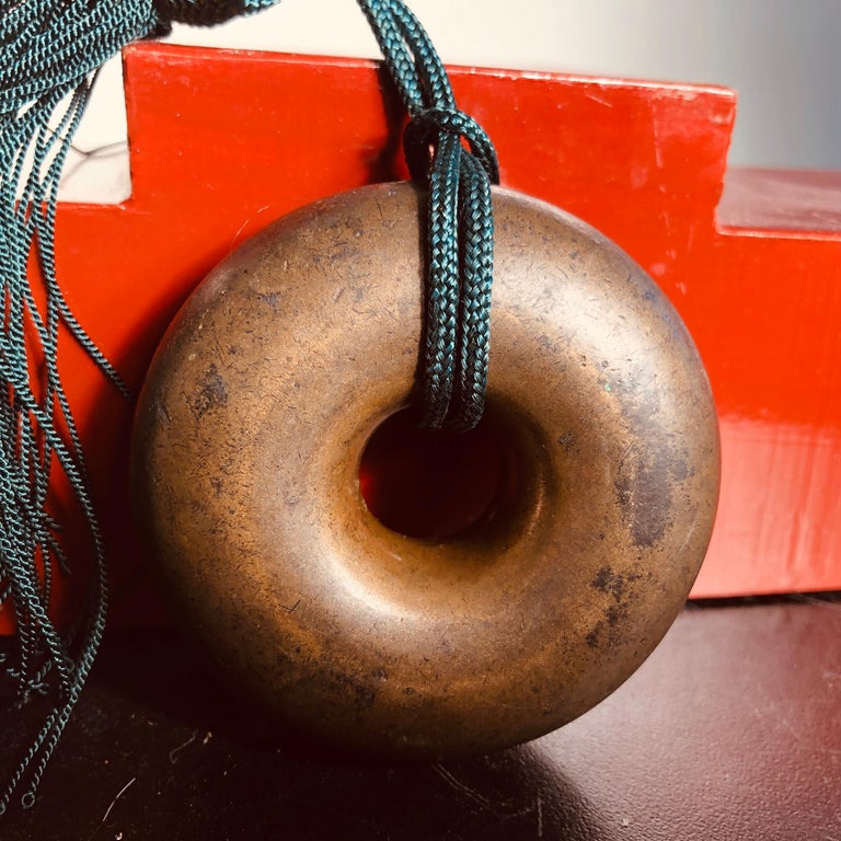 Japanese Antique "Tea Ceremony" Bronze Hand Bell 19th Century, Lovely ...