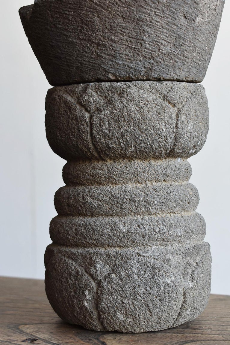 Japanese Antique Tower / Garden Stone / Edo Period Temple Stone ...