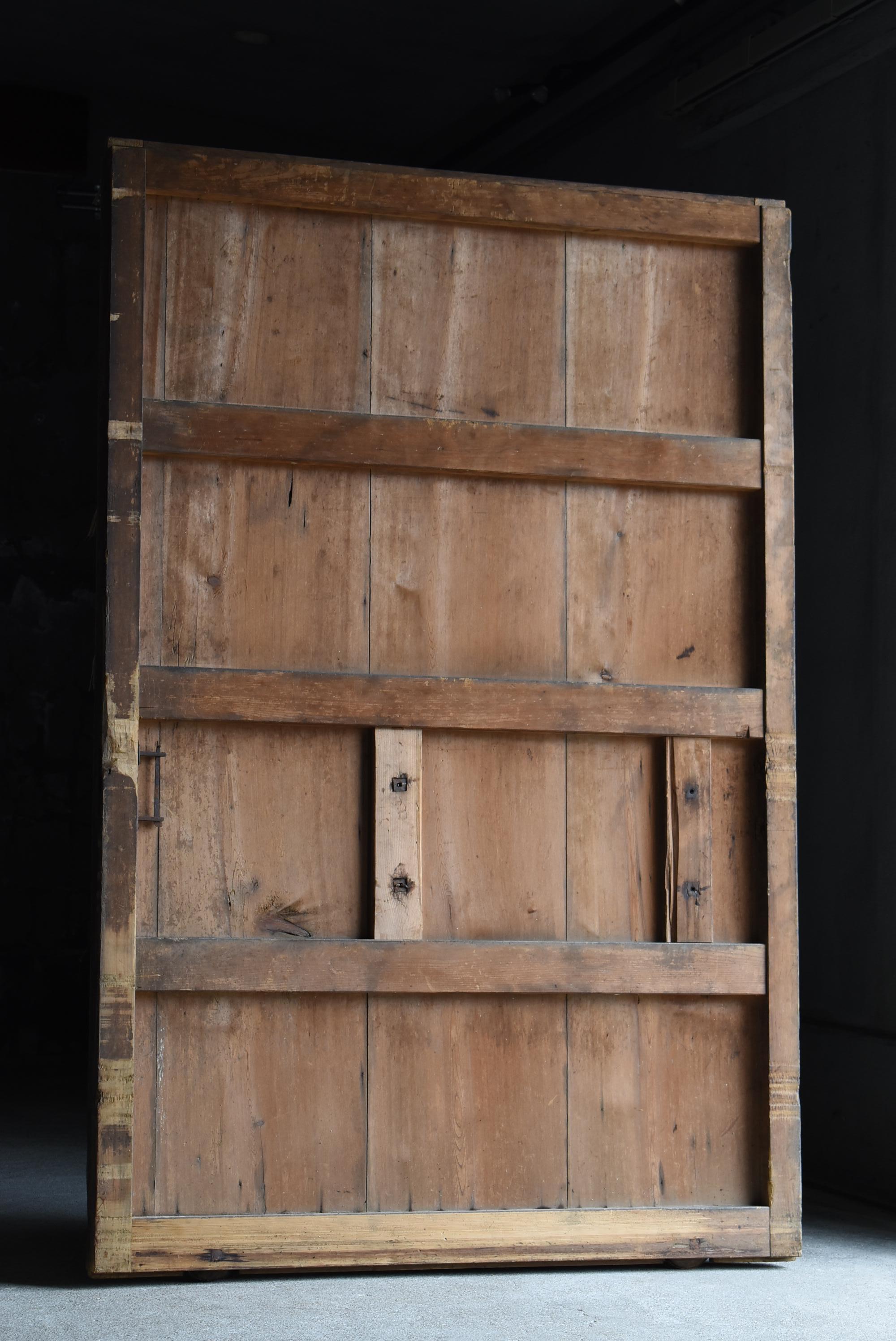 Japanese Antique Wabisabi Huge Door 1860s-1900s / Architecture Abstract ...