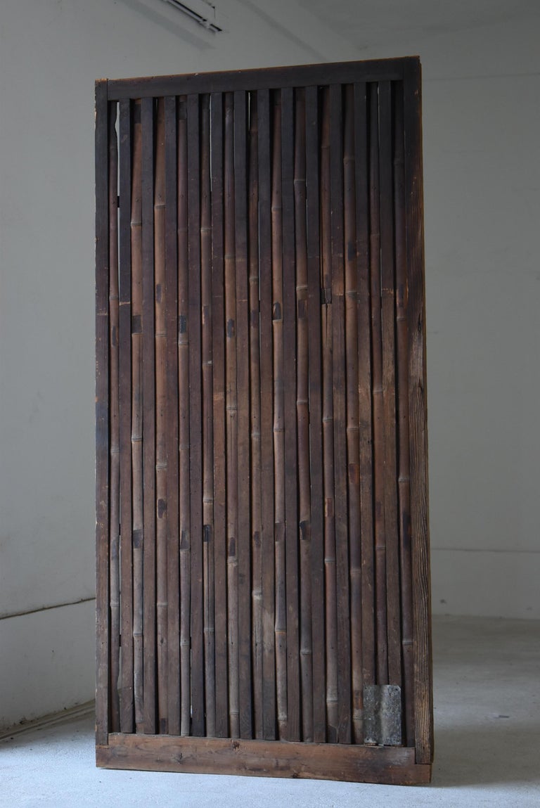 Japanese Antique Wabisabi Sliding Door 1860s-1900s / Object Mingei Art ...