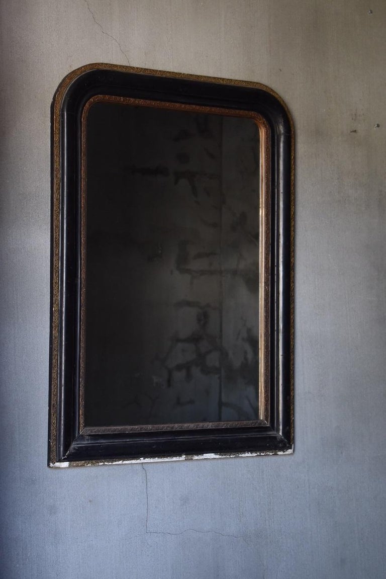 Japanese Antique Wall Mirror 1860s-1920s/Wabisabi Art Picture Frame at ...