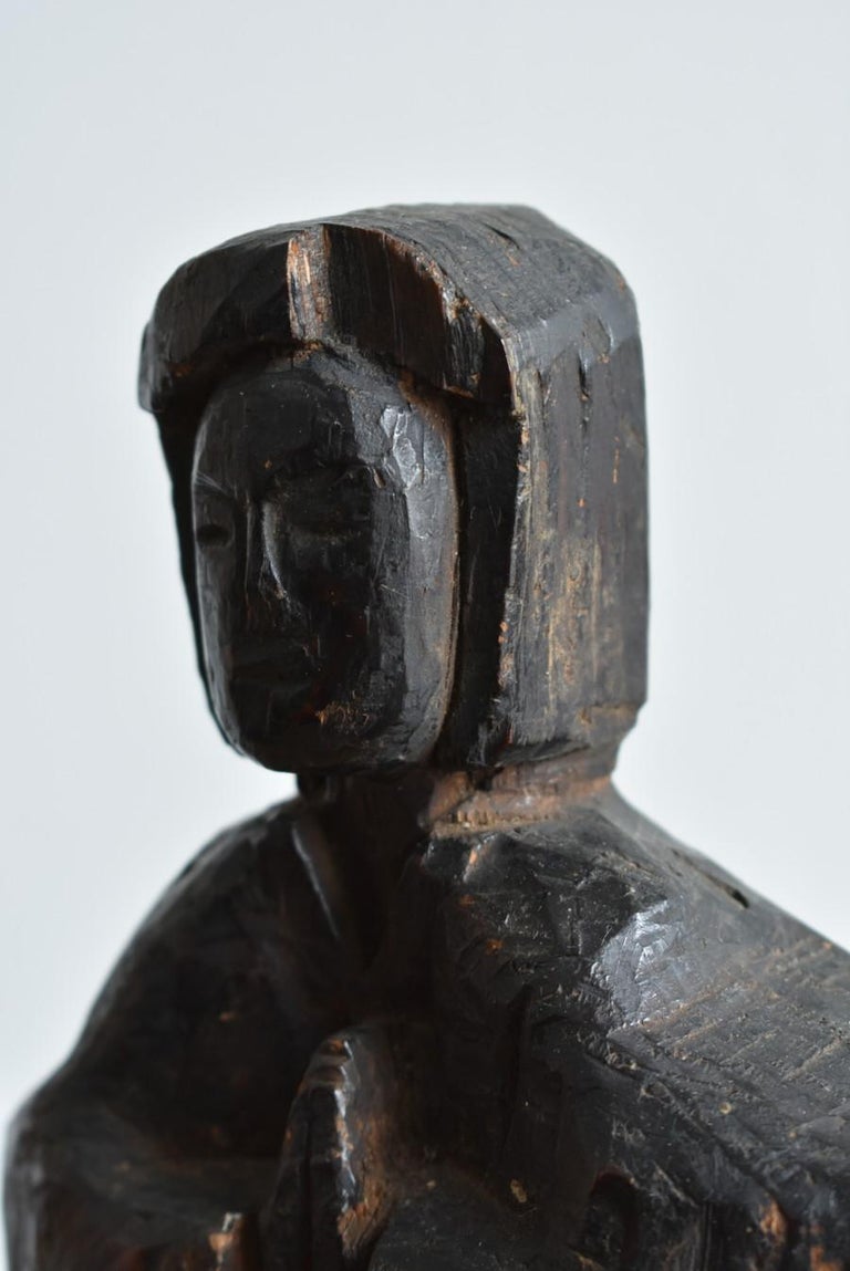 Japanese Antique Wood Carved Statue of God/1800s/Edo-Meiji Period ...