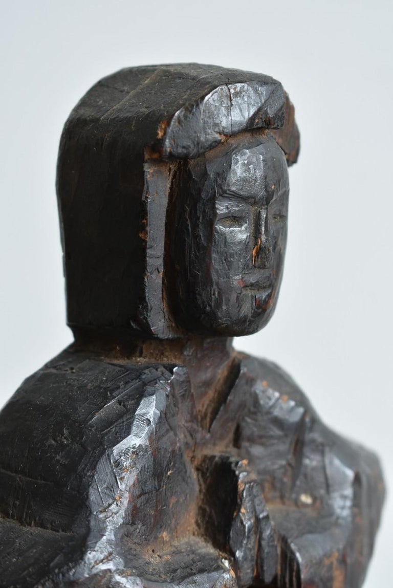 Japanese Antique Wood Carved Statue of God/1800s/Edo-Meiji Period ...