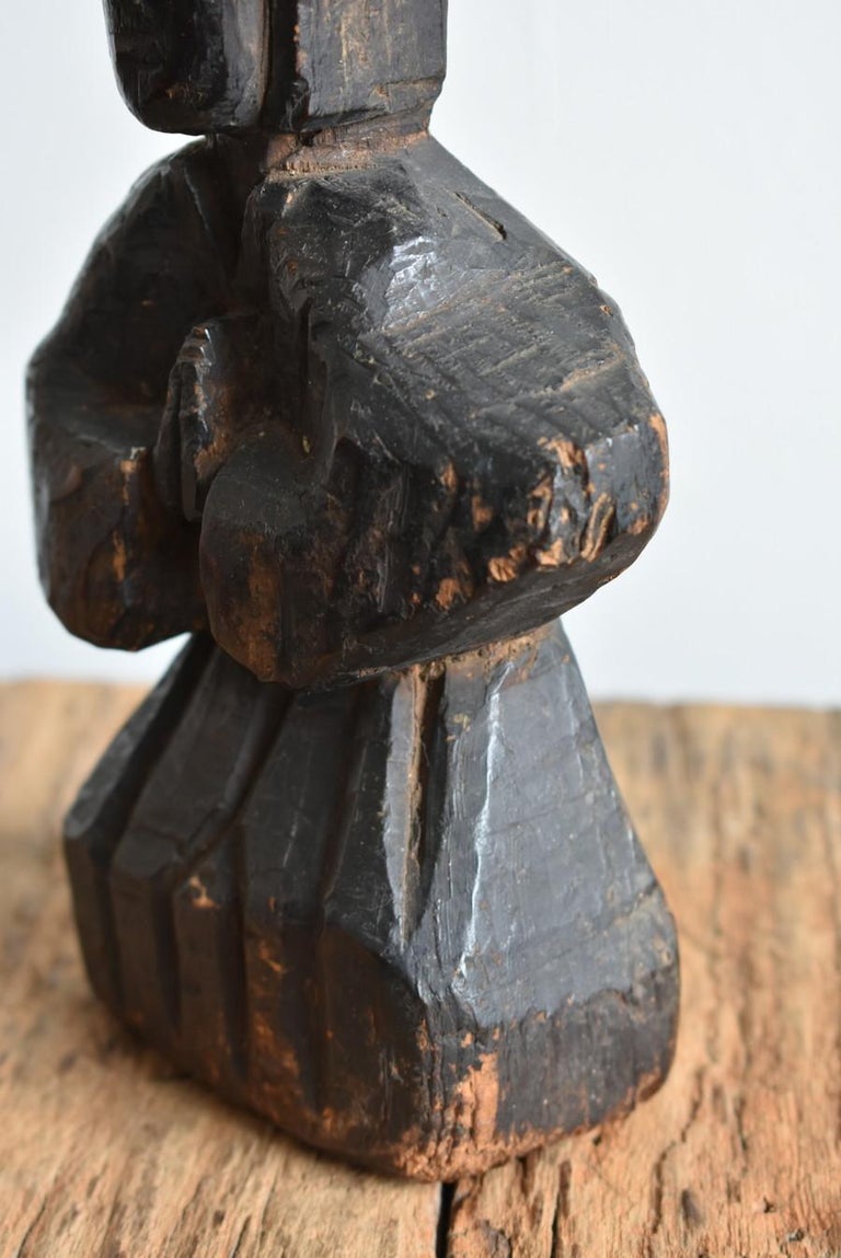 Japanese Antique Wood Carved Statue of God/1800s/Edo-Meiji Period ...