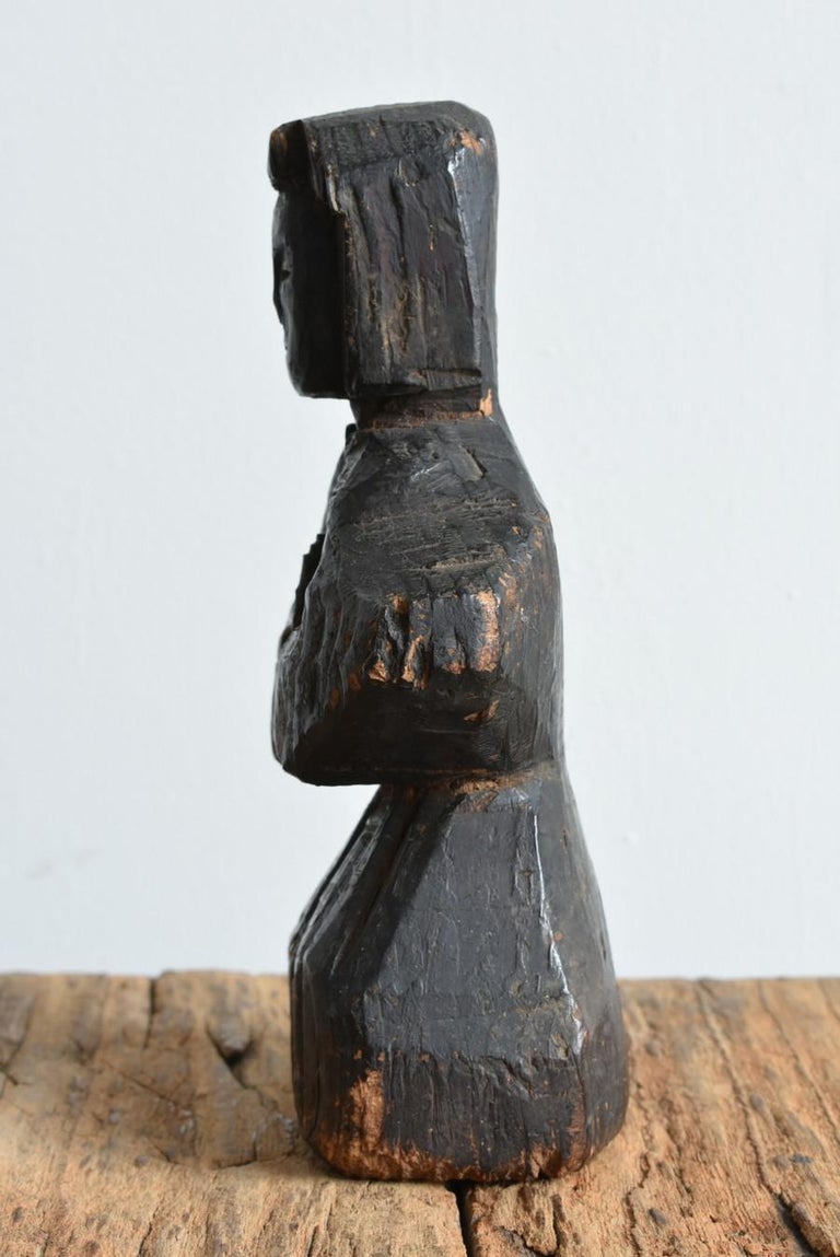 Japanese Antique Wood Carved Statue of God/1800s/Edo-Meiji Period ...