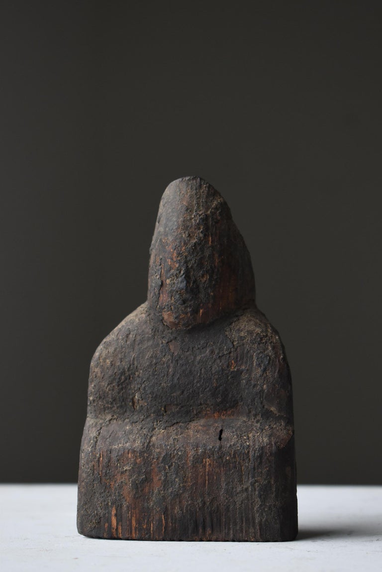 Japanese Antique Wood Carving Male God 1600s-1700s / Figurine Object ...
