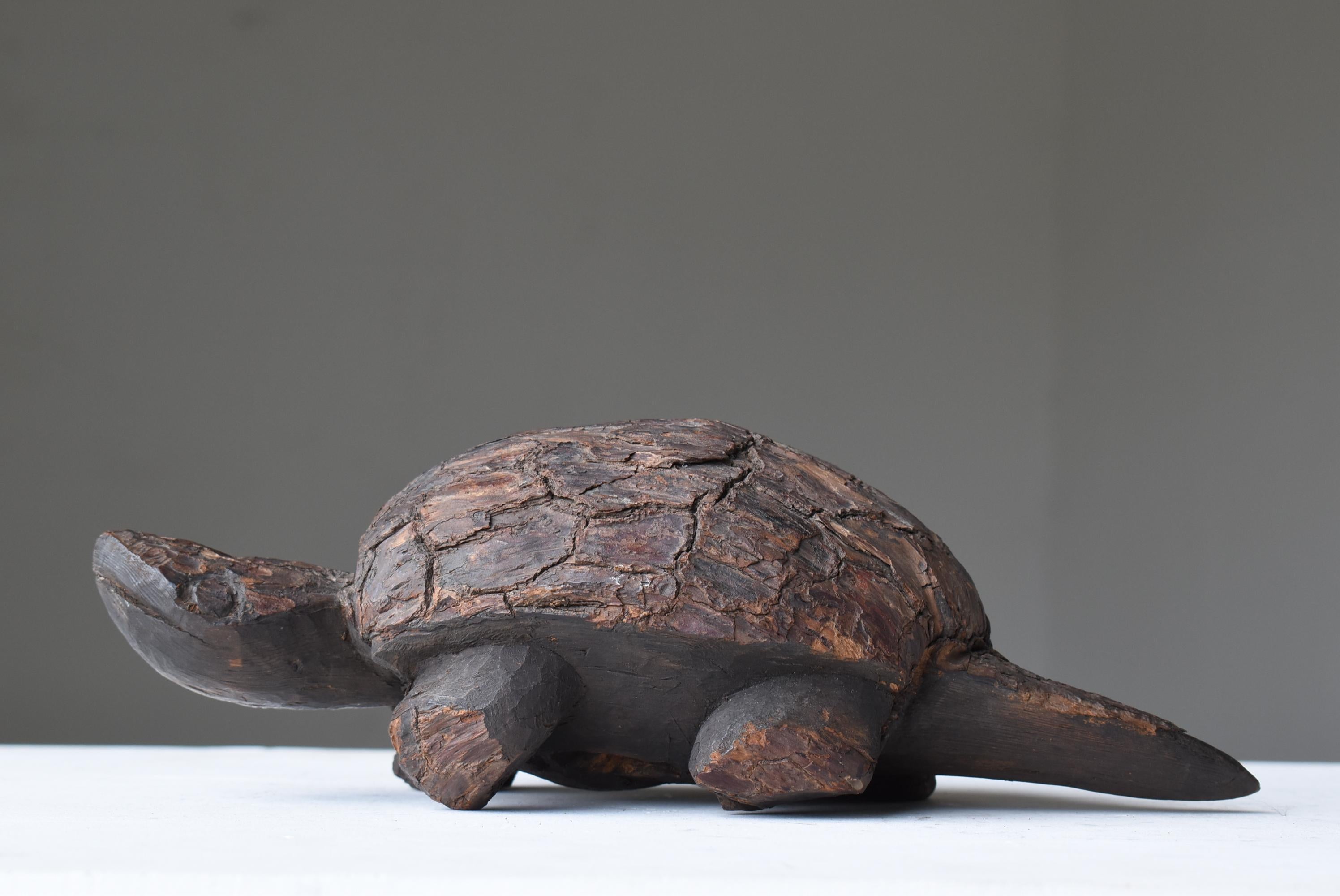 Japanese Antique Wood Carving Turtle 1860s-1900s / Figurine Sculpture ...