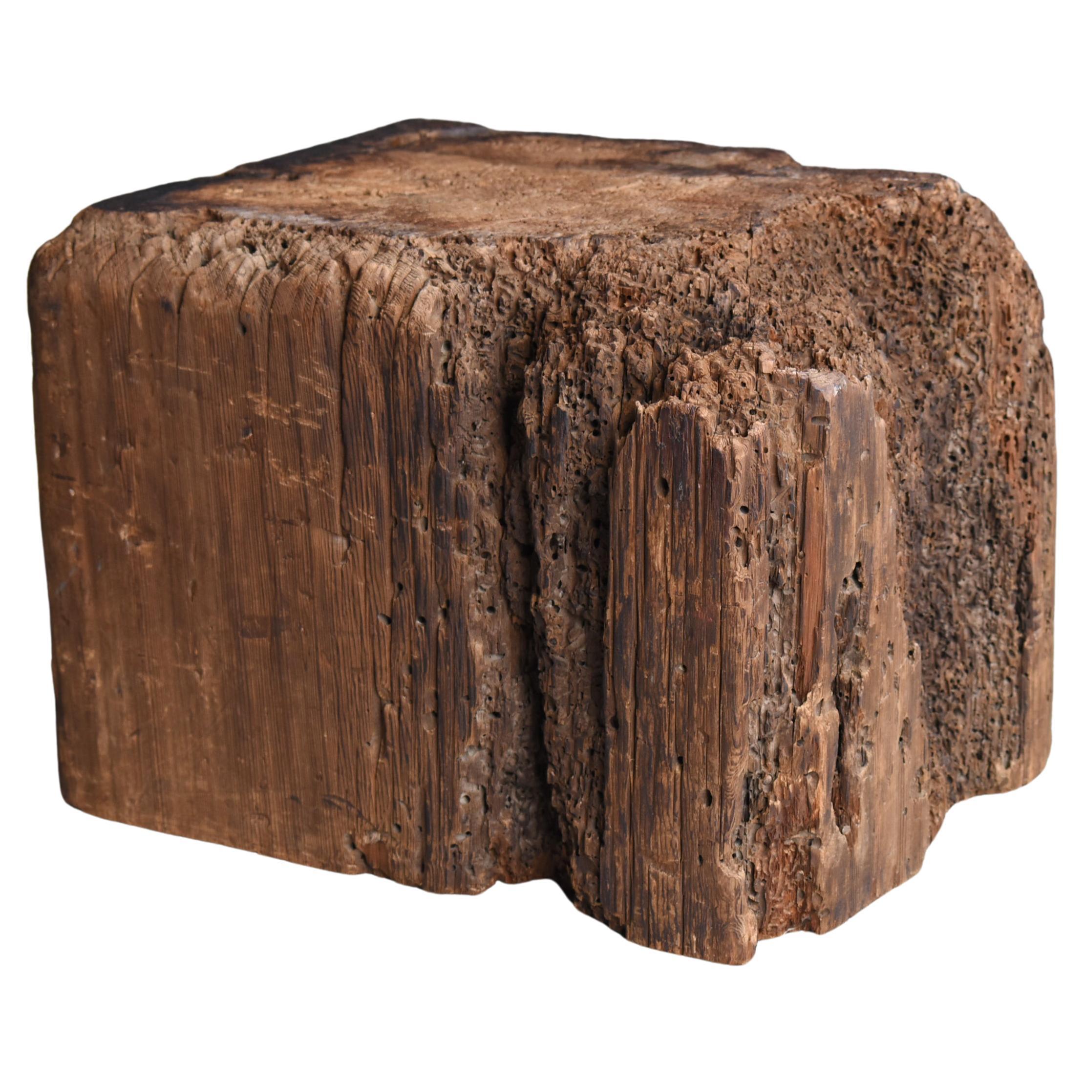 Japanese Antique Wooden Block 1700s-1800s / Exhibition Table Wabisabi ...