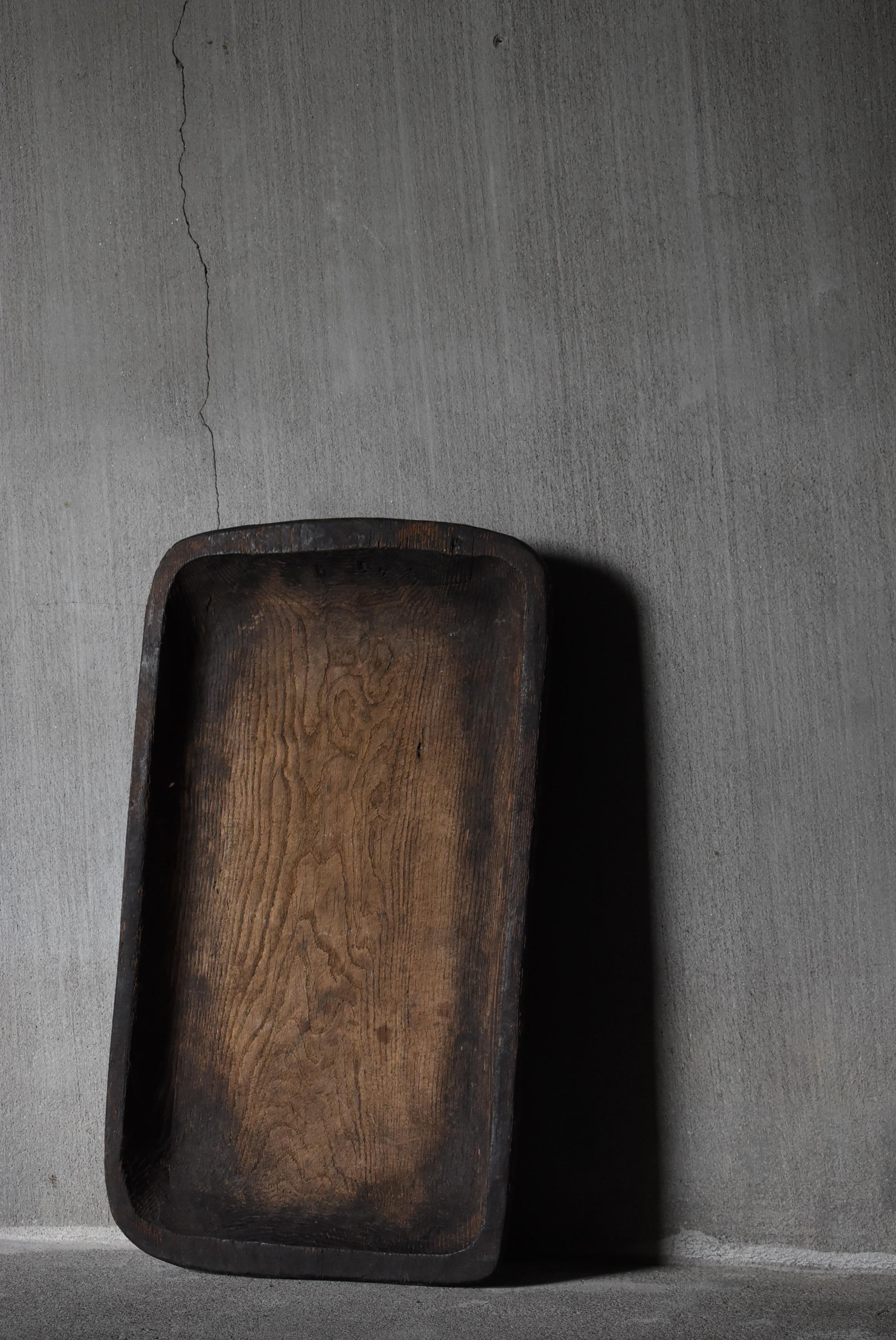 Japanese Antique Wooden Bowl 1860s-1900s/Mingei Wabi-sabi Primitive Object For Sale at 1stDibs