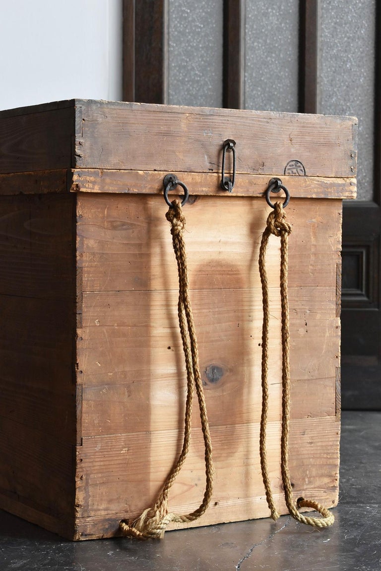 Japanese Antique Wooden Box / Backpack Type / Coffee Table / Square ...