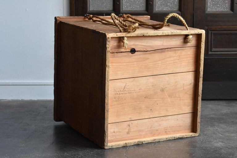 Japanese Antique Wooden Box / Backpack Type / Coffee Table / Square ...