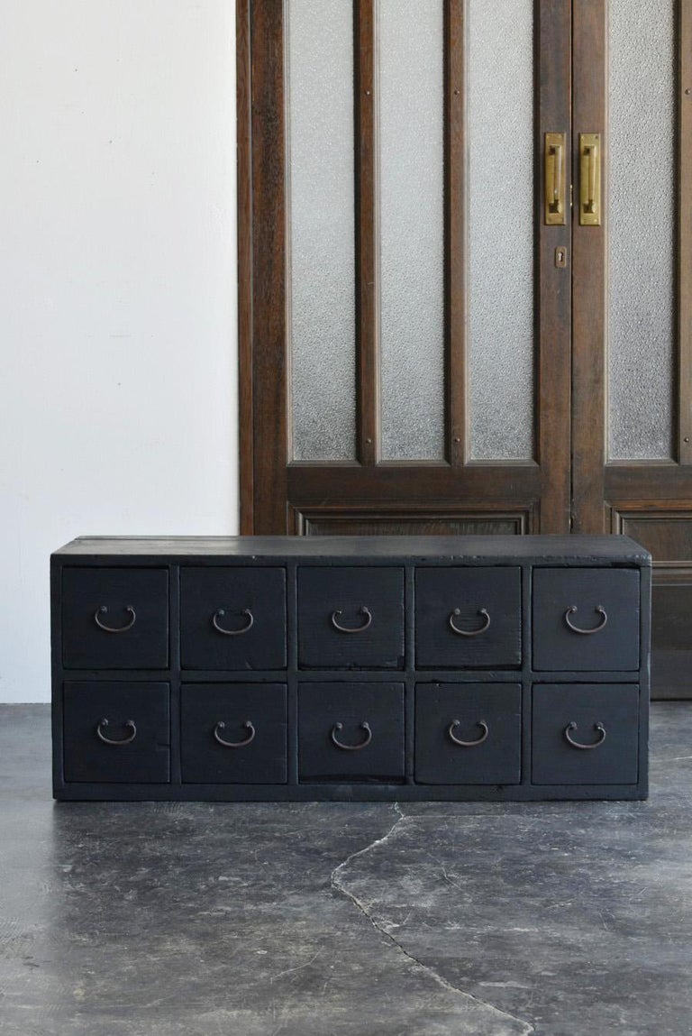 Japanese Antique Wooden Drawer/1820-1912/Edo-Meiji Period/Tv Stand For ...