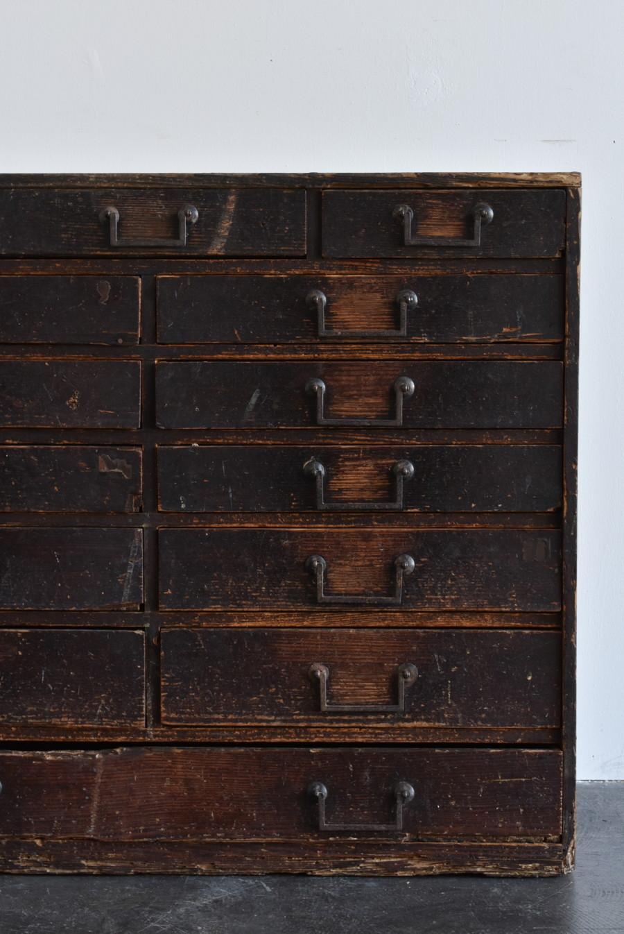 Japanese Antique Wooden Drawers/1868-1920/Wabisabi Chest of Drawers For ...
