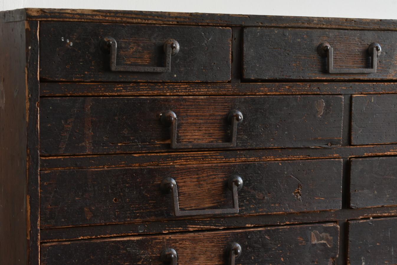 Japanese Antique Wooden Drawers/1868-1920/Wabisabi Chest of Drawers For ...