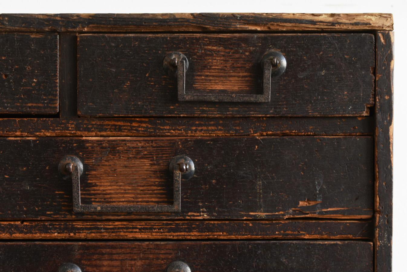 Japanese Antique Wooden Drawers/1868-1920/Wabisabi Chest of Drawers For ...