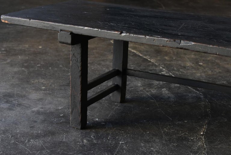 Japanese Antique Wooden Low Table /1800-1912 'Edo-Meiji Period'/Wabi ...