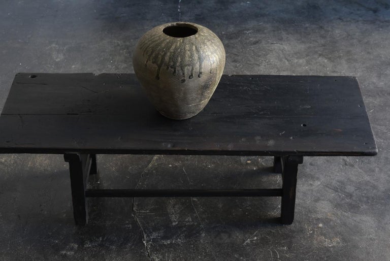 Japanese Antique Wooden Low Table /1800-1912 'Edo-Meiji Period'/Wabi ...