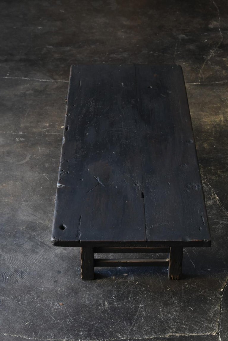 Japanese Antique Wooden Low Table /1800-1912 'Edo-Meiji Period'/Wabi ...