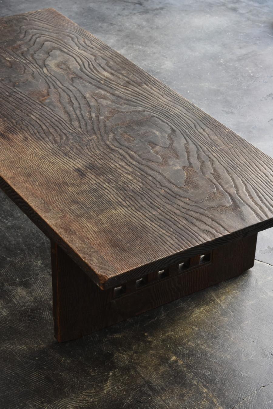 Japanese Antique Wooden Low Table/1900-1940/Beautiful Wood Grain Table ...