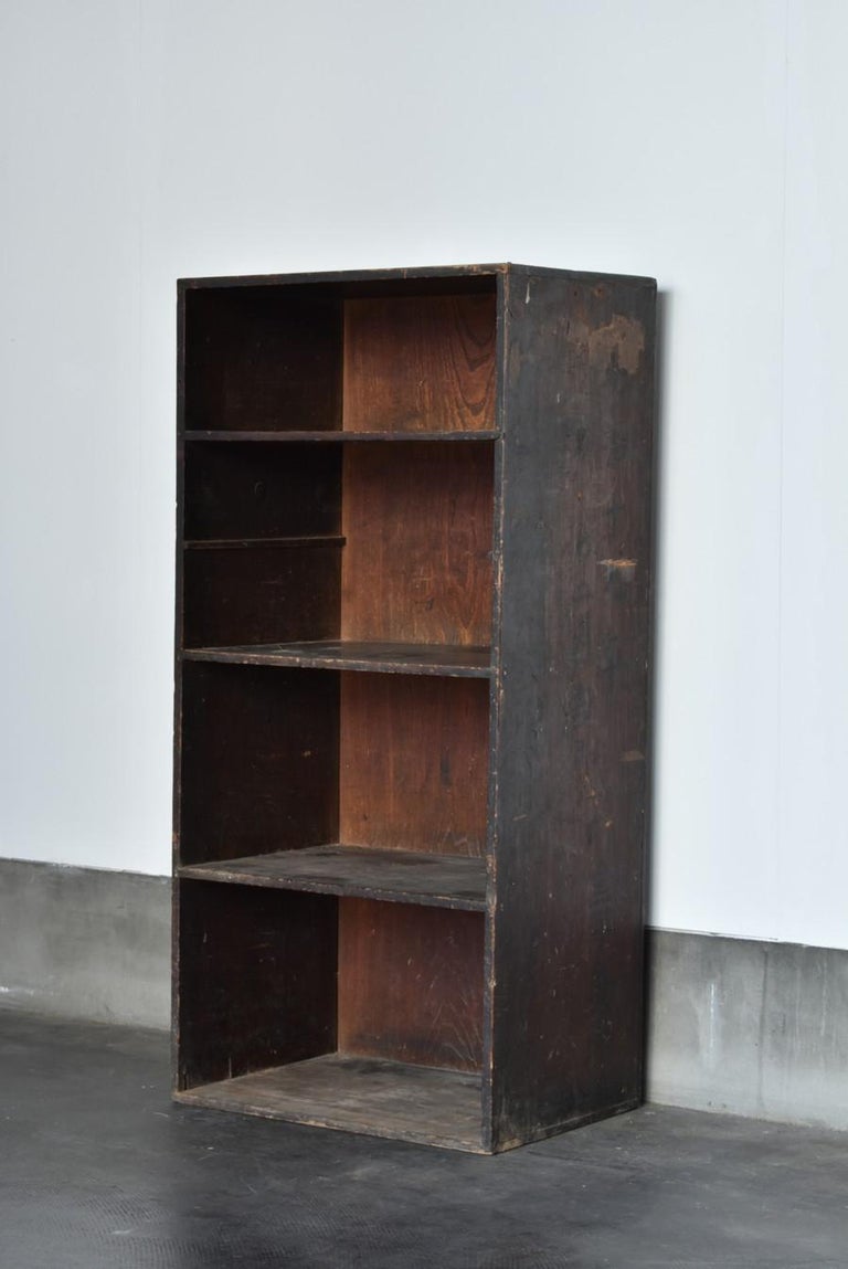 Japanese antique wooden shelf /1886/Meiji era/wabisabi storage shelf ...