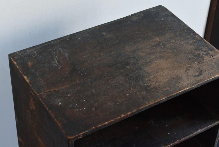 Japanese antique wooden shelf /1886/Meiji era/wabisabi storage shelf ...