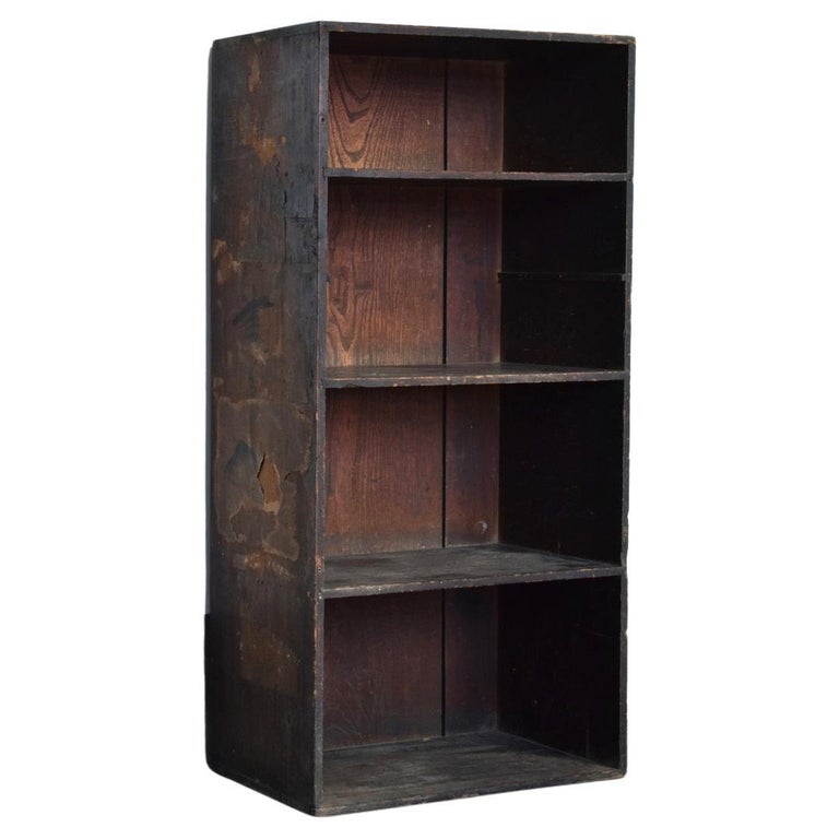 Japanese antique wooden shelf /1886/Meiji era/wabisabi storage shelf ...