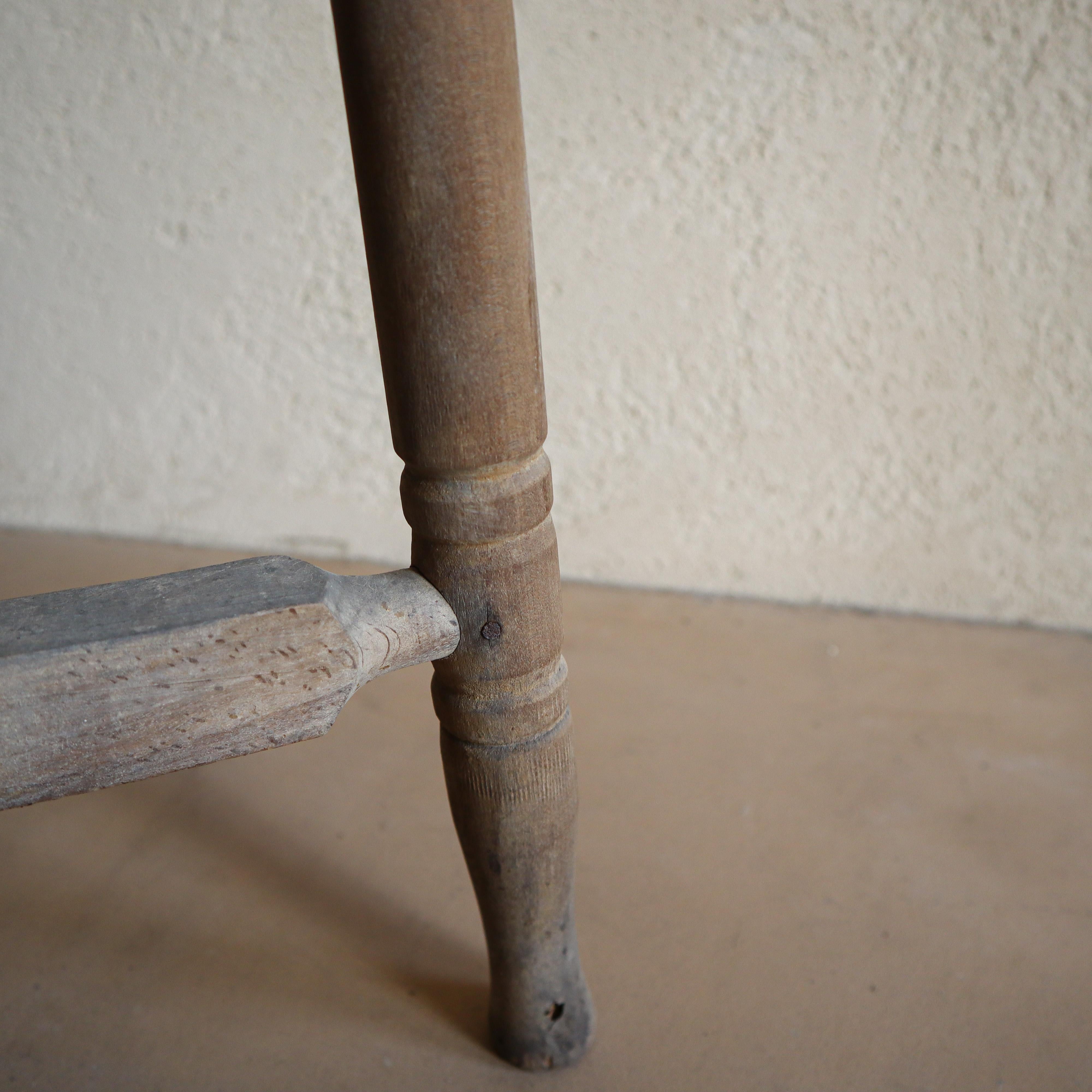 Japanese Antique Wooden Stools / 1950s Showa Period Wabi Sabi For Sale ...