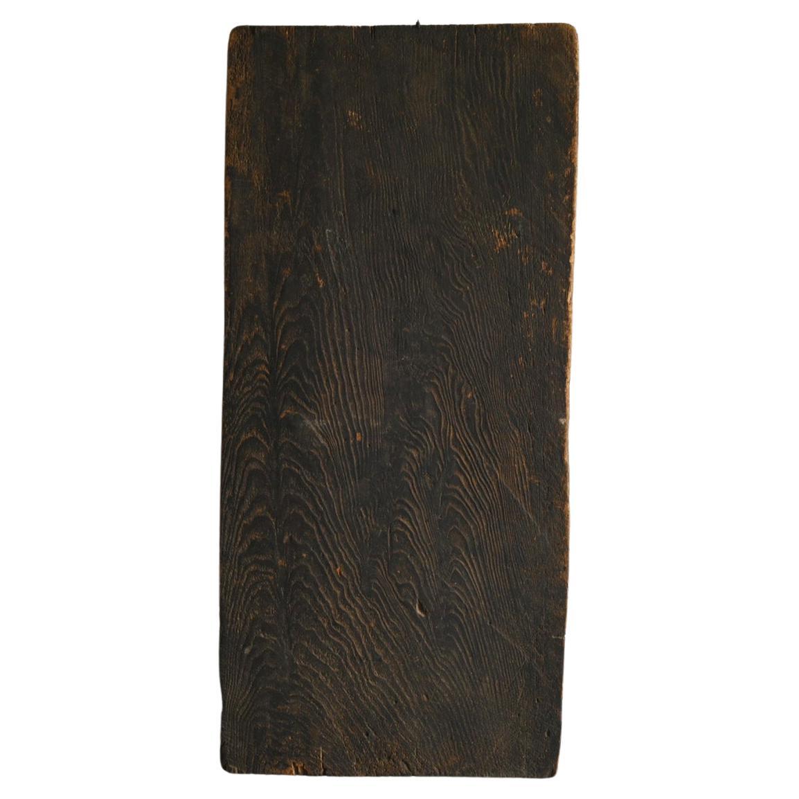 Japanese antique wooden wabi-sabi board/wall hanging board/1868-1920 ...