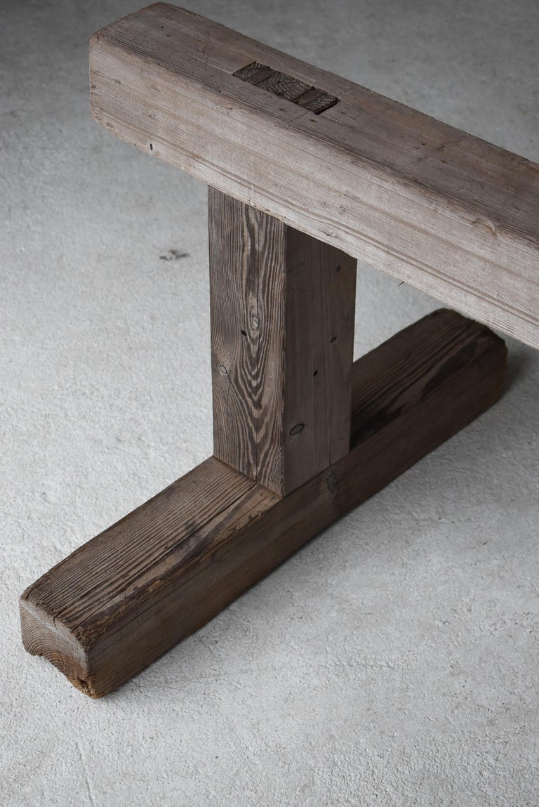 Japanese Antique Work Bench 1920s-1940s/Long Chairs Seating Wabisabi ...