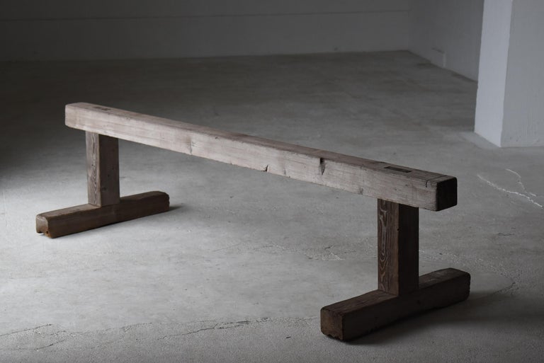 Japanese Antique Work Bench 1920s-1940s/Long Chairs Seating Wabisabi ...