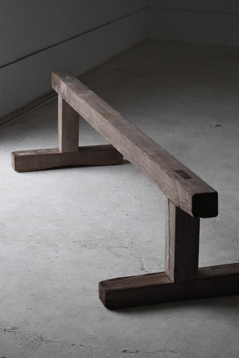 Japanese Antique Work Bench 1920s-1940s/Long Chairs Seating Wabisabi ...