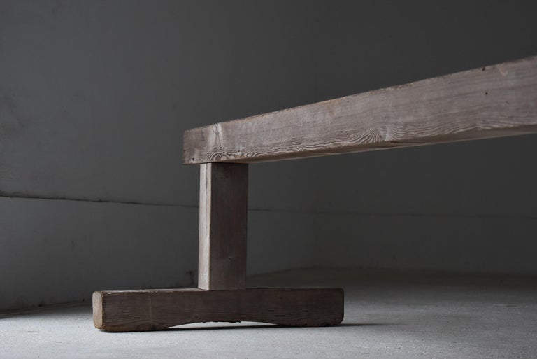 Japanese Antique Work Bench 1920s-1940s/Long Chairs Seating Wabisabi ...