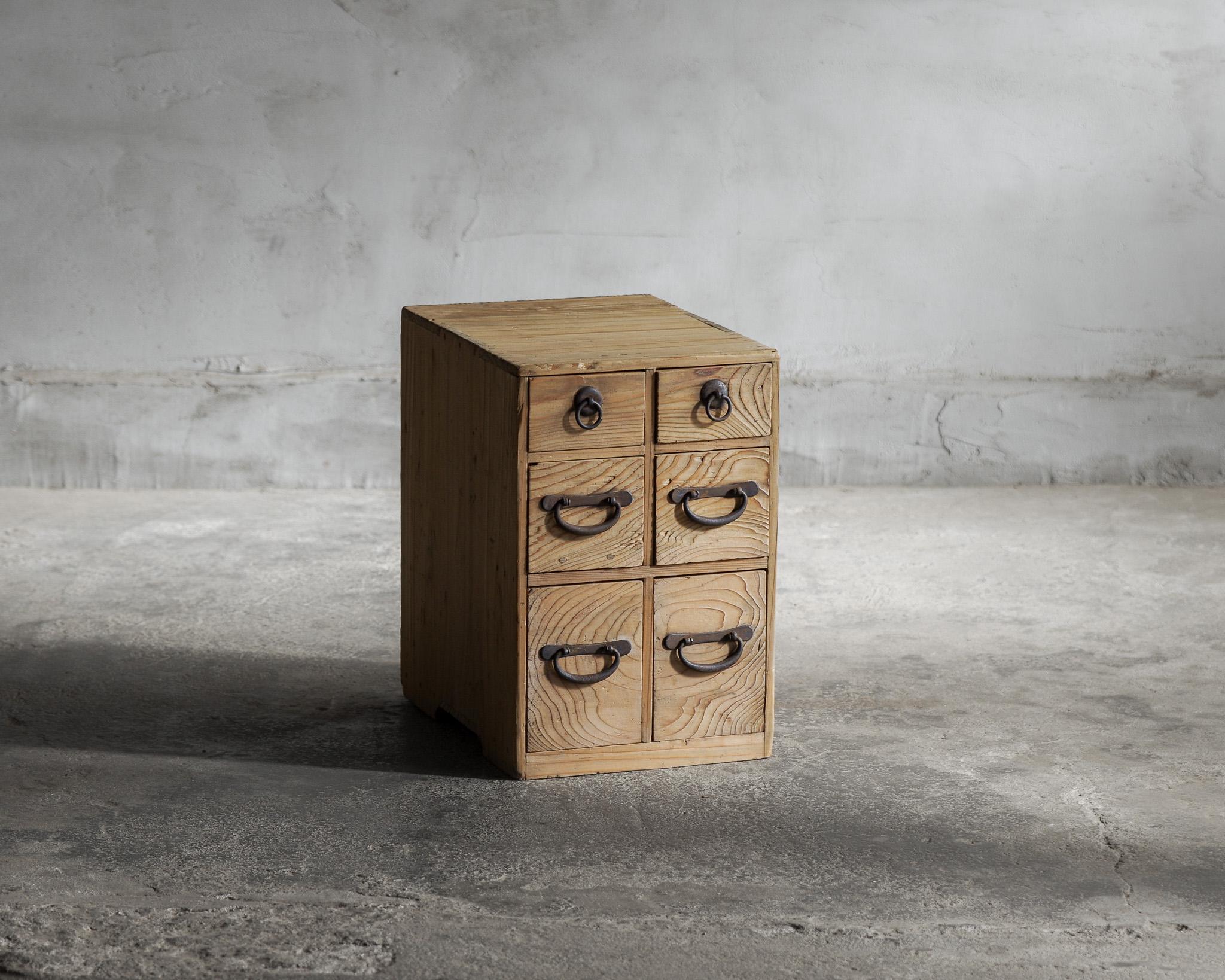 Japanese Antique, Chest of drawers with six drawers , Taisho Period ...
