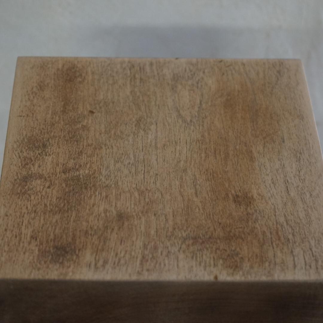 Japanese Antique Block Wood 1950s-1960s Object Rustic Japandi For Sale ...