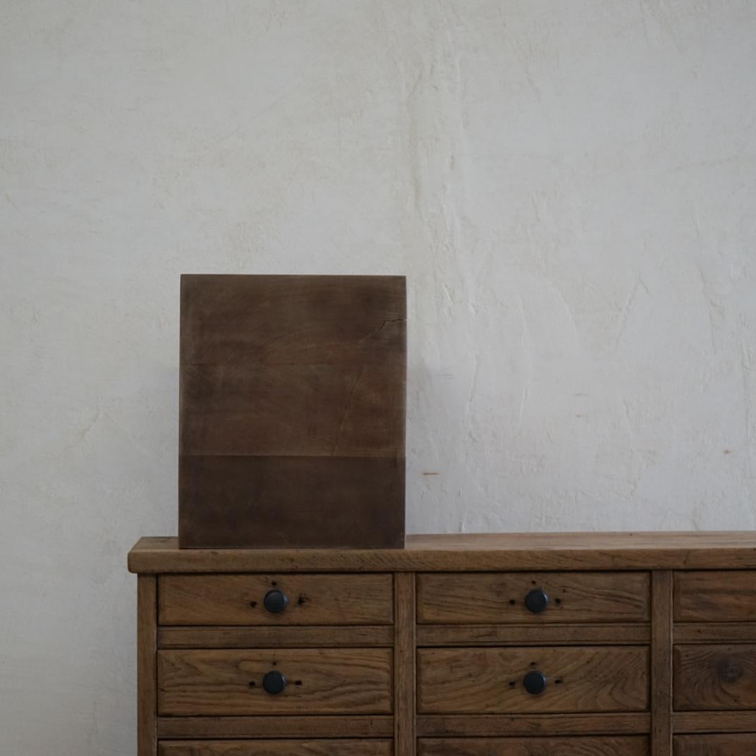 Japanese Antique Block Wood 1950s-1960s Object Primitive Japandi For ...