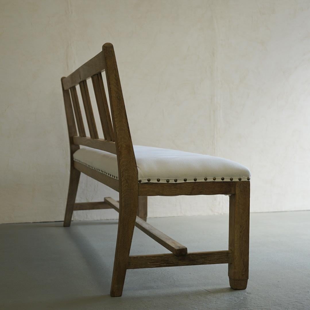 Japanese Antique Sofa Bench Oak Wood 1930s-1940s Primitive Japandi For ...