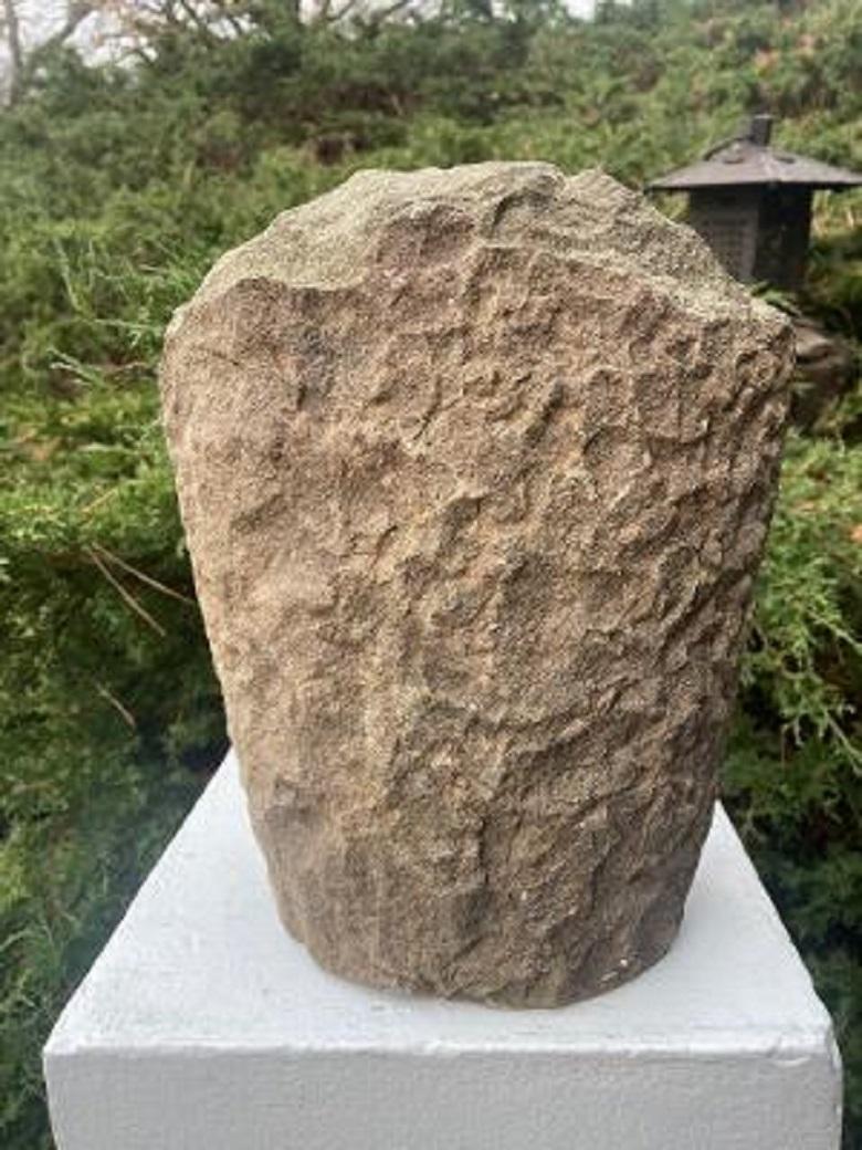 Japanese Antique Stone Garden Kanon Guan Yin in Royal Ease at 1stDibs