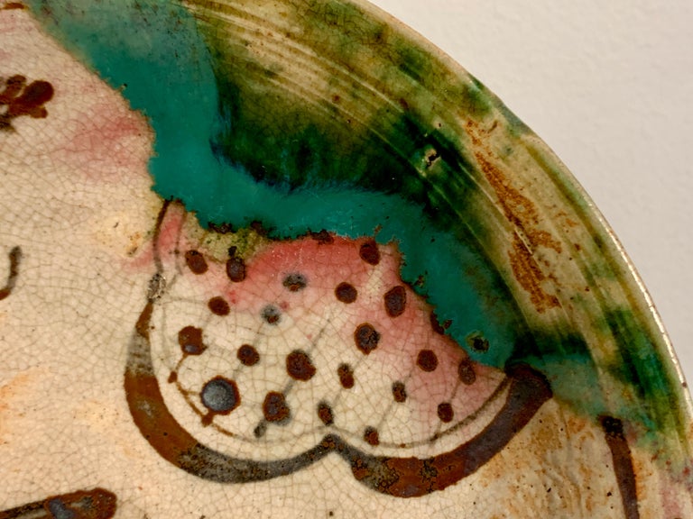 Japanese Ao-Oribe Glazed Stoneware Dish, Early Edo Period, 17th Century ...